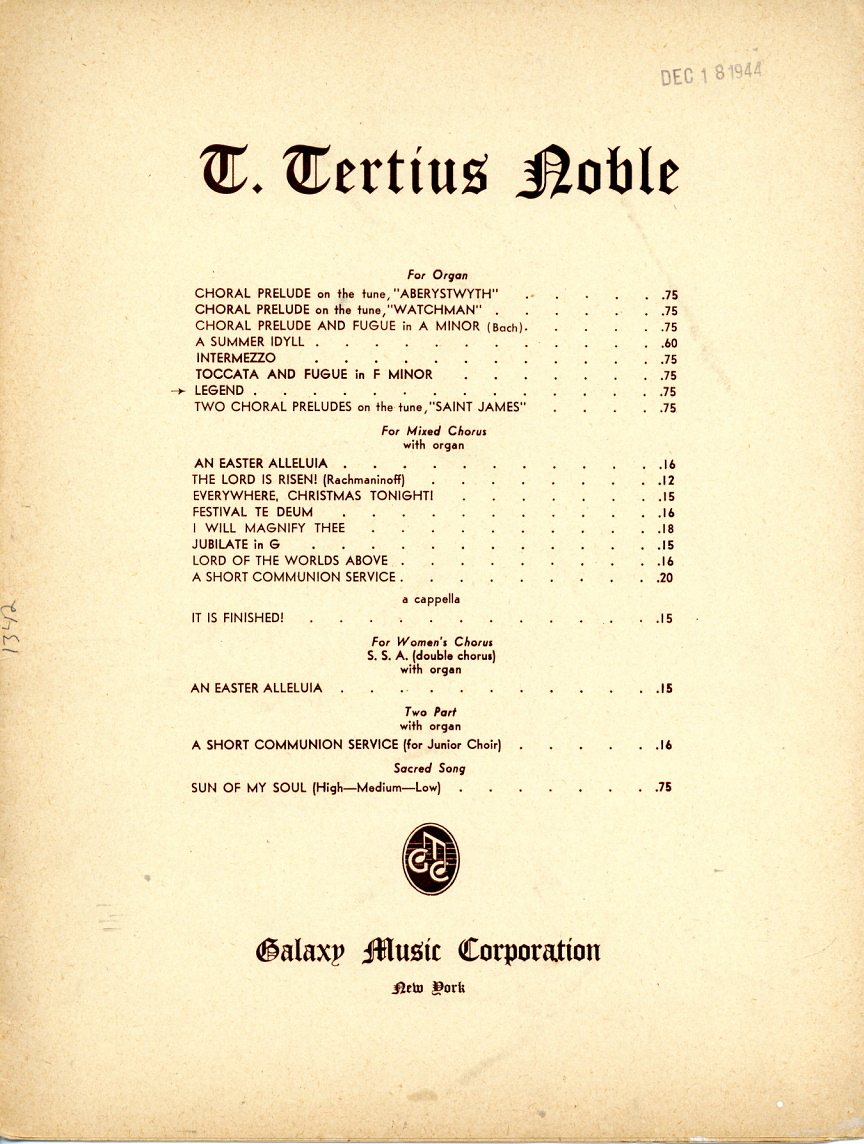 Noble, Tertius – Legend - The Leupold Foundation
