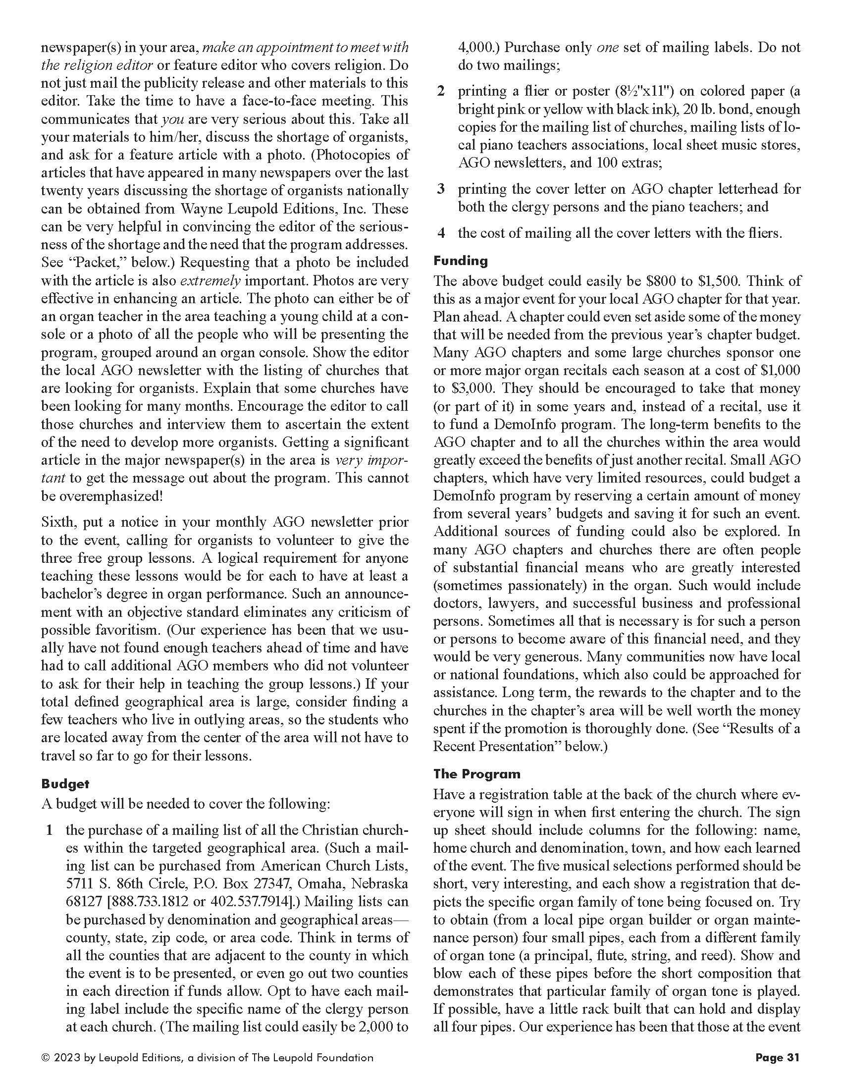 Teach the Organ! - A Free Handbook for Organ Teachers - The Leupold ...