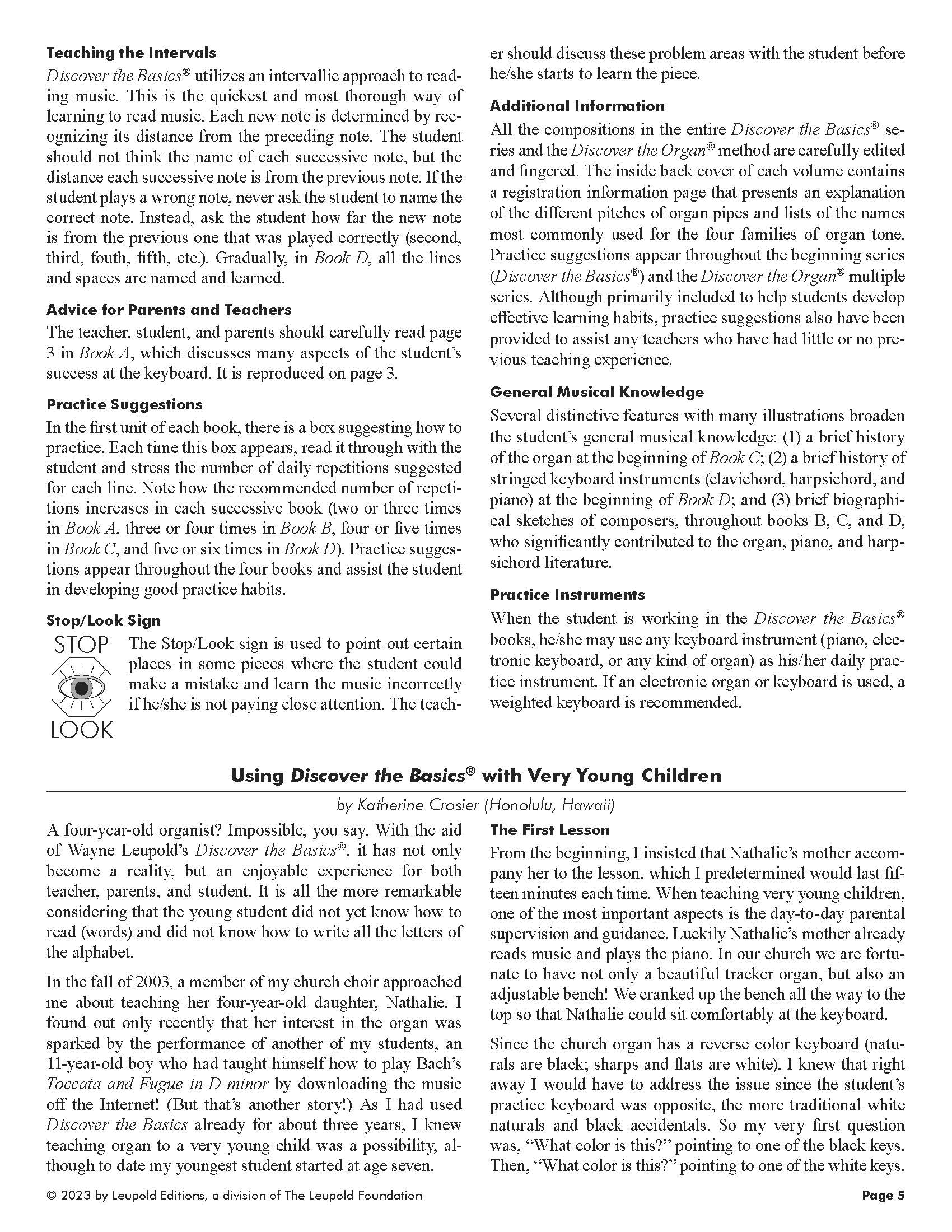 Teach the Organ! - A Free Handbook for Organ Teachers - The Leupold ...