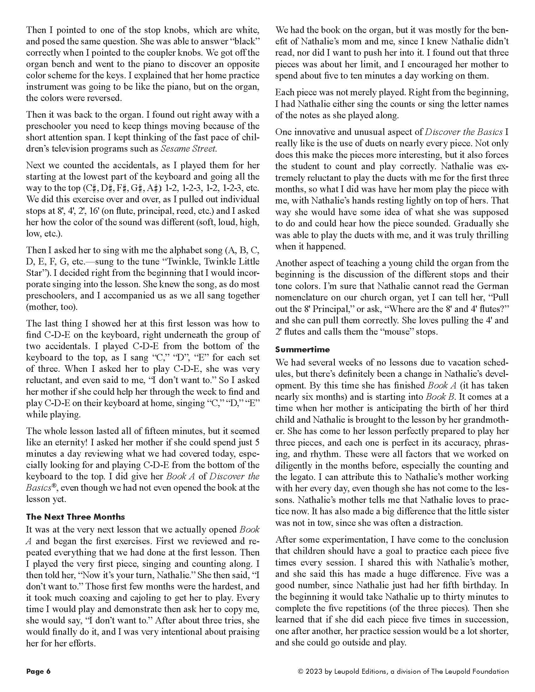 Teach the Organ! - A Free Handbook for Organ Teachers - The Leupold ...